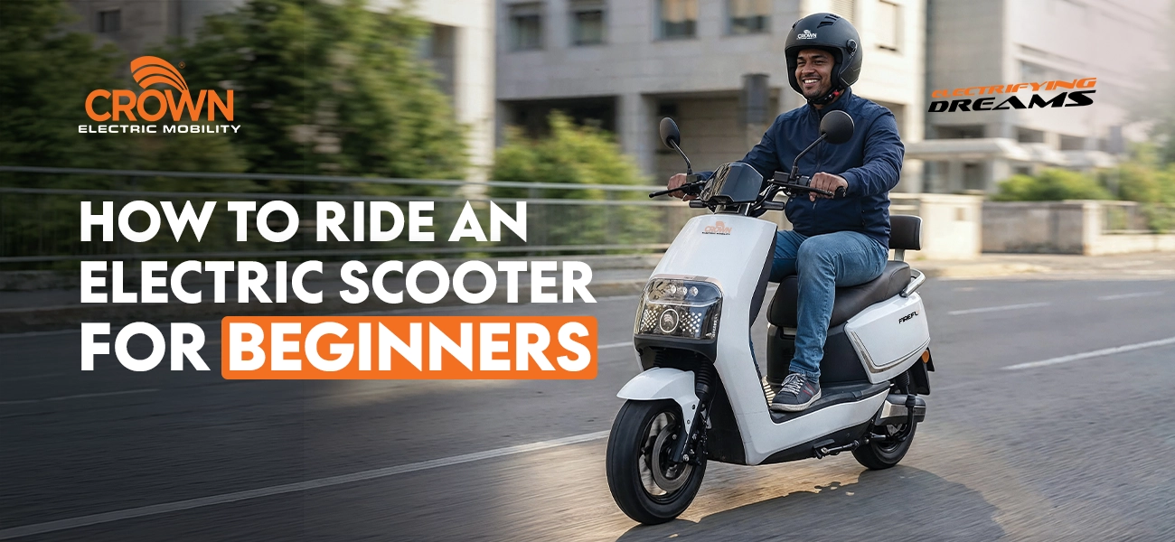 How to Ride an Electric Scooter for Beginners | Crown Electric Mobility